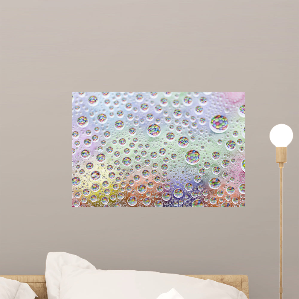 Waterdrops with Candy Refraction – Wallmonkeys