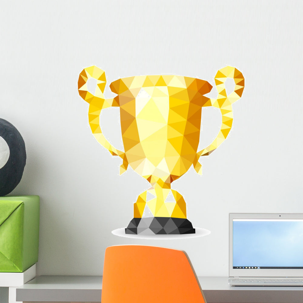 Gold Trophy Wall Decal – Wallmonkeys