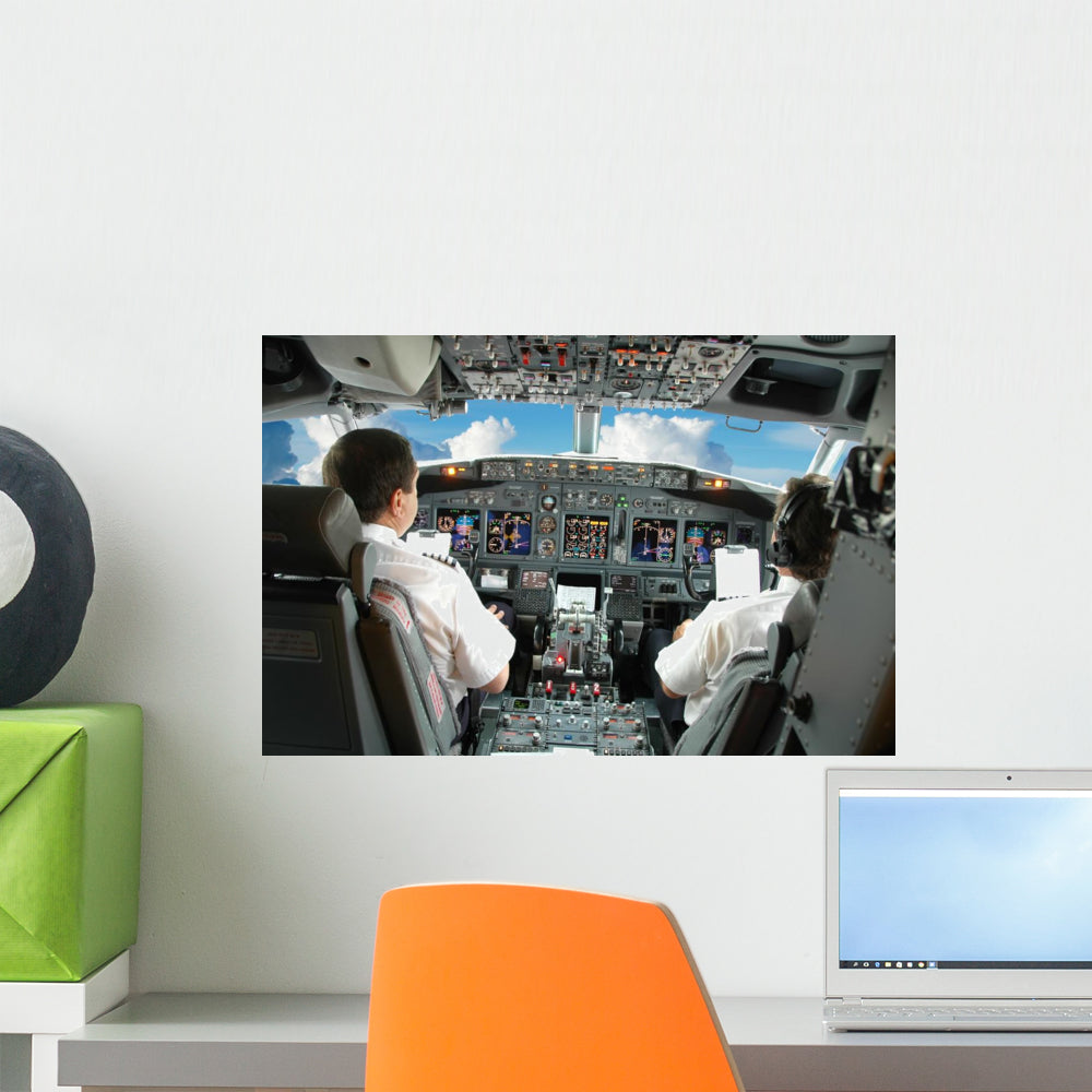 Pilots Cockpit Wall Mural – Wallmonkeys
