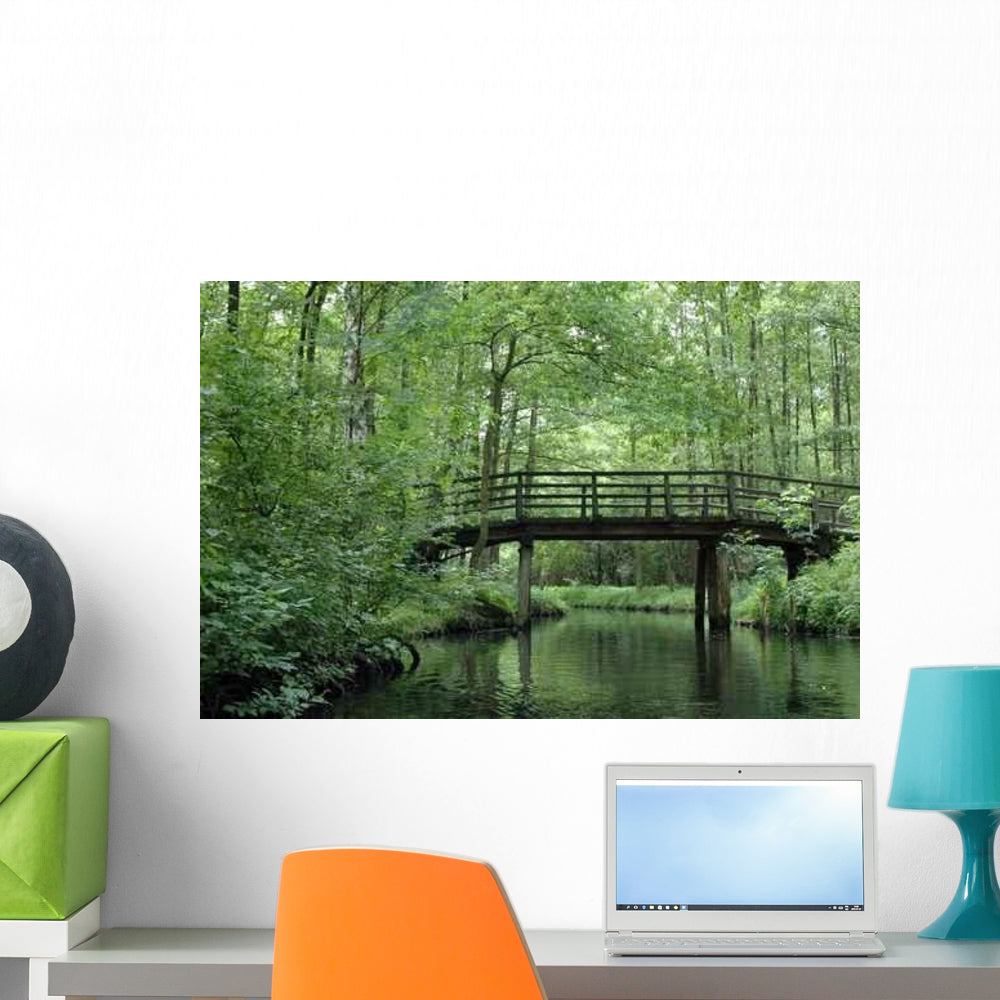 Wooden Bridge Wall Decal - WallMonkeys.com – Wallmonkeys