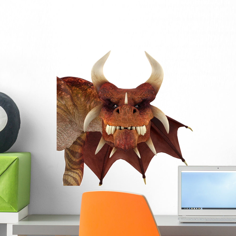 Red Dragon Portrait – Wallmonkeys