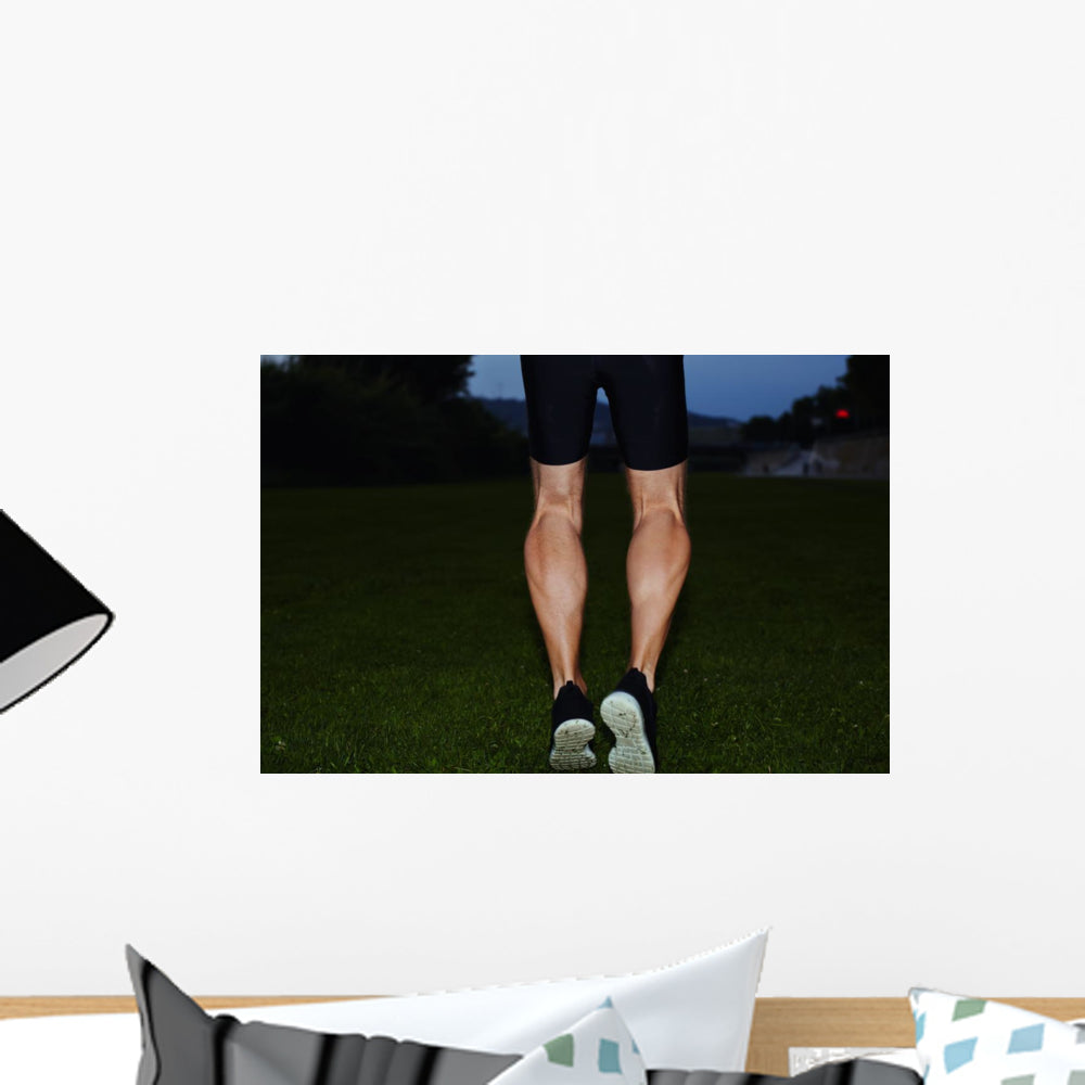 Athletic Male Runner Jogging Wall Decal - WallMonkeys.com – Wallmonkeys