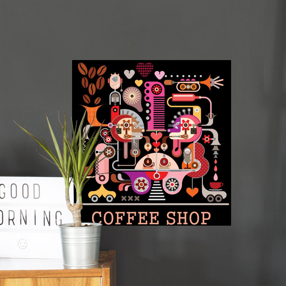 Coffee Shop Wall Mural – Wallmonkeys