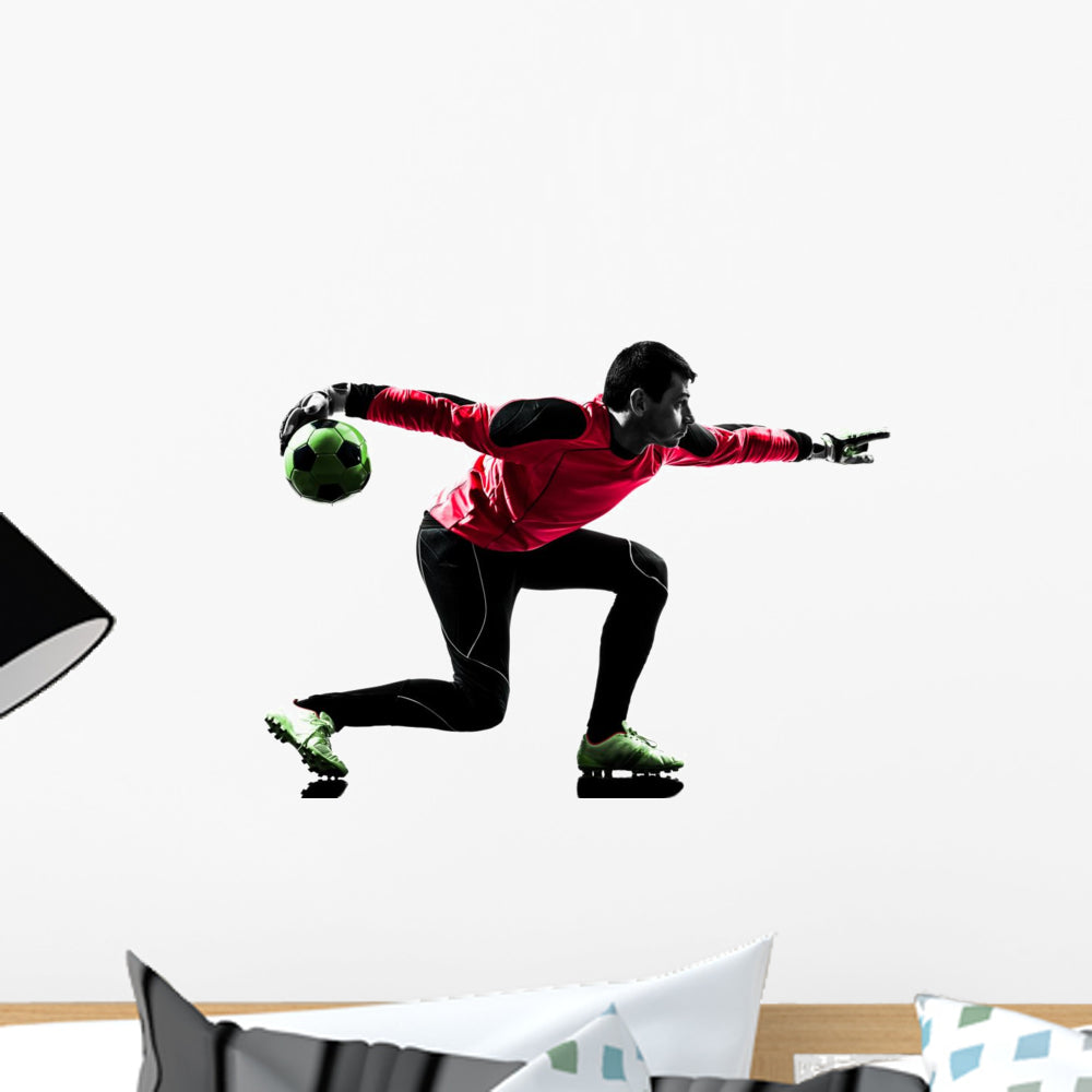 Soccer Player Goalkeeper Wall Decal - WallMonkeys.com – Wallmonkeys