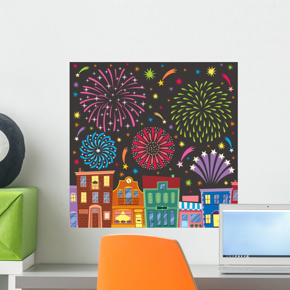 Fireworks Wall Decal - WallMonkeys.com – Wallmonkeys
