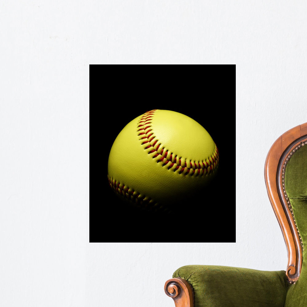 Softball Wall Decal - WallMonkeys.com – Wallmonkeys