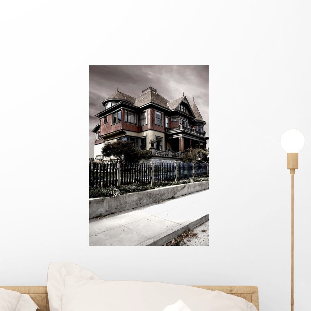 Haunted House Wall Decal - WallMonkeys.com – Wallmonkeys