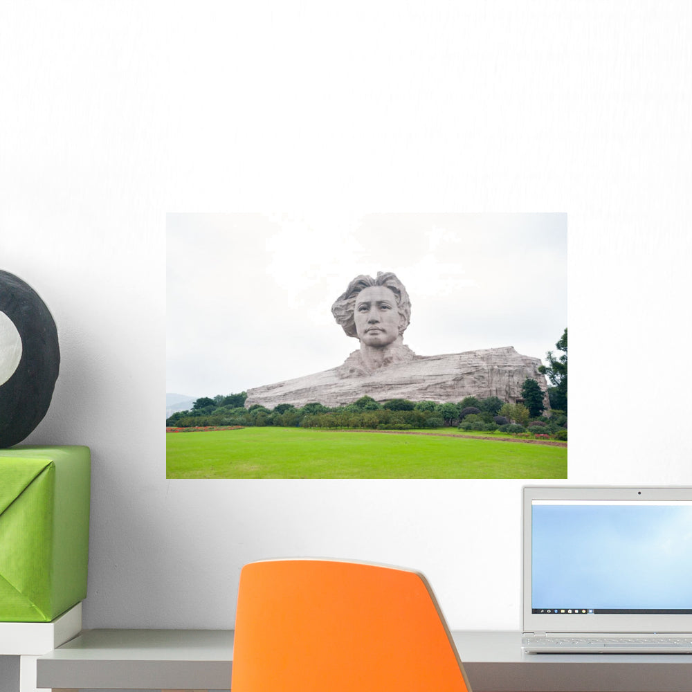 Chairman Mao Statue Changsha Wall Mural – Wallmonkeys