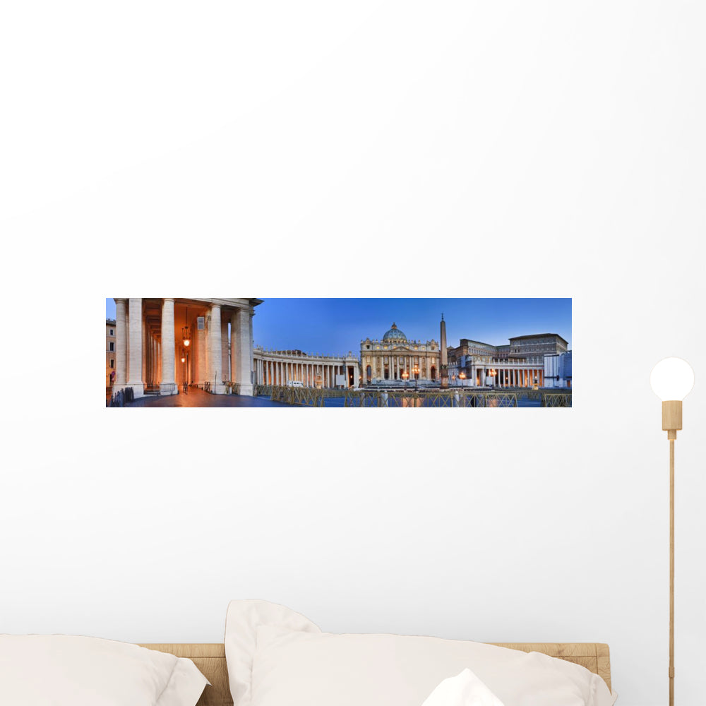 Vatican Square Sunrise Wall Mural Panoramic – Wallmonkeys