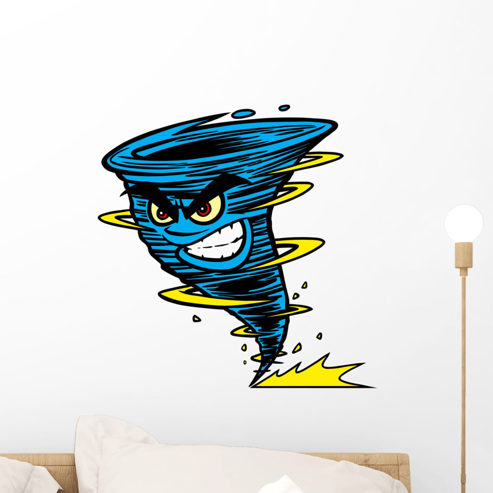 Twister Mascot Wall Decal – Wallmonkeys