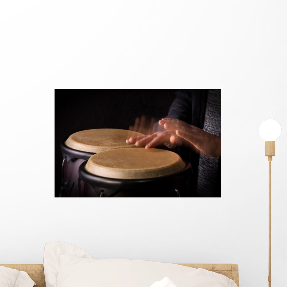 Motion Picture Bongo Player Wall Mural – Wallmonkeys