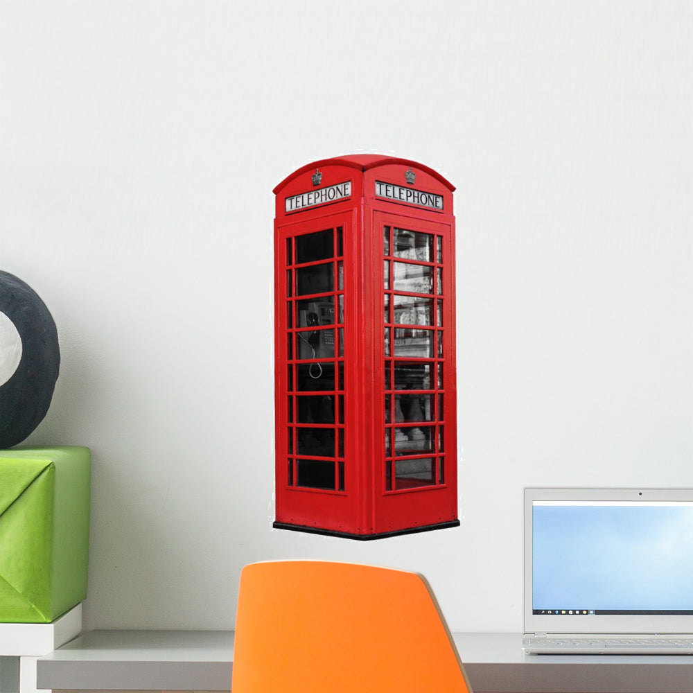 British Telephone Booth Wall Decal - WallMonkeys.com – Wallmonkeys