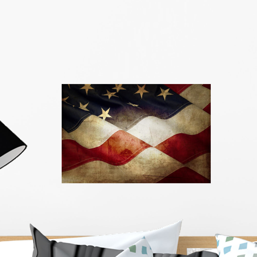 American Flag Wall Decal - WallMonkeys.com – Wallmonkeys