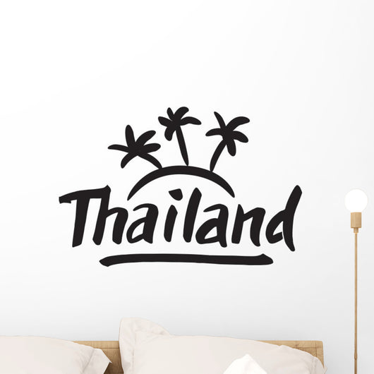Thailand Hand Drawn Lettering Wall Decal - WallMonkeys.com – Wallmonkeys