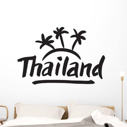 Thailand Hand Drawn Lettering Wall Decal - WallMonkeys.com – Wallmonkeys