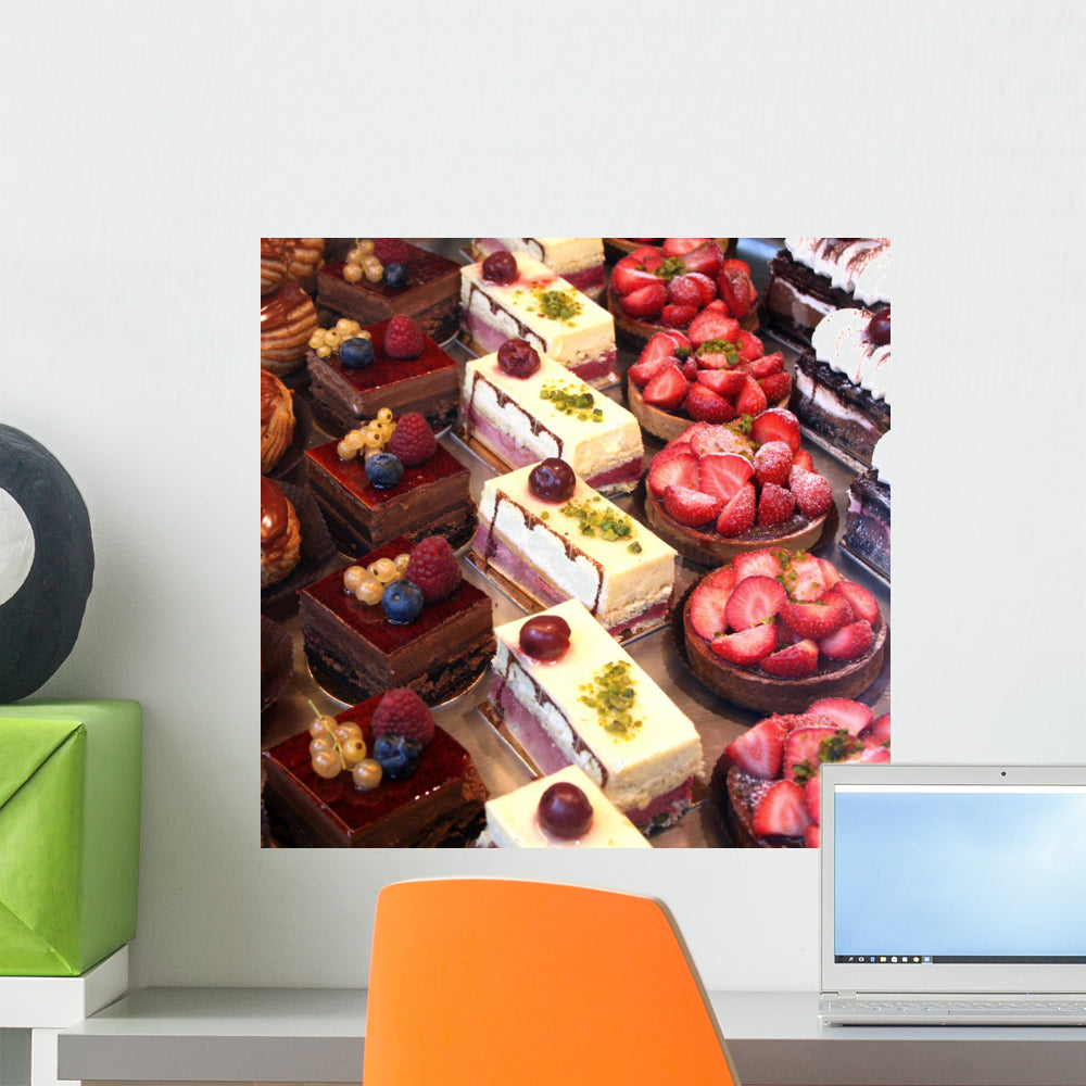 Cake And Pastry Display Wall Decal - WallMonkeys.com – Wallmonkeys
