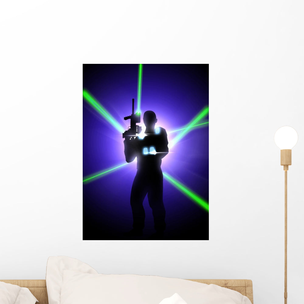 Laser Tag Background Wall Decal - WallMonkeys.com – Wallmonkeys
