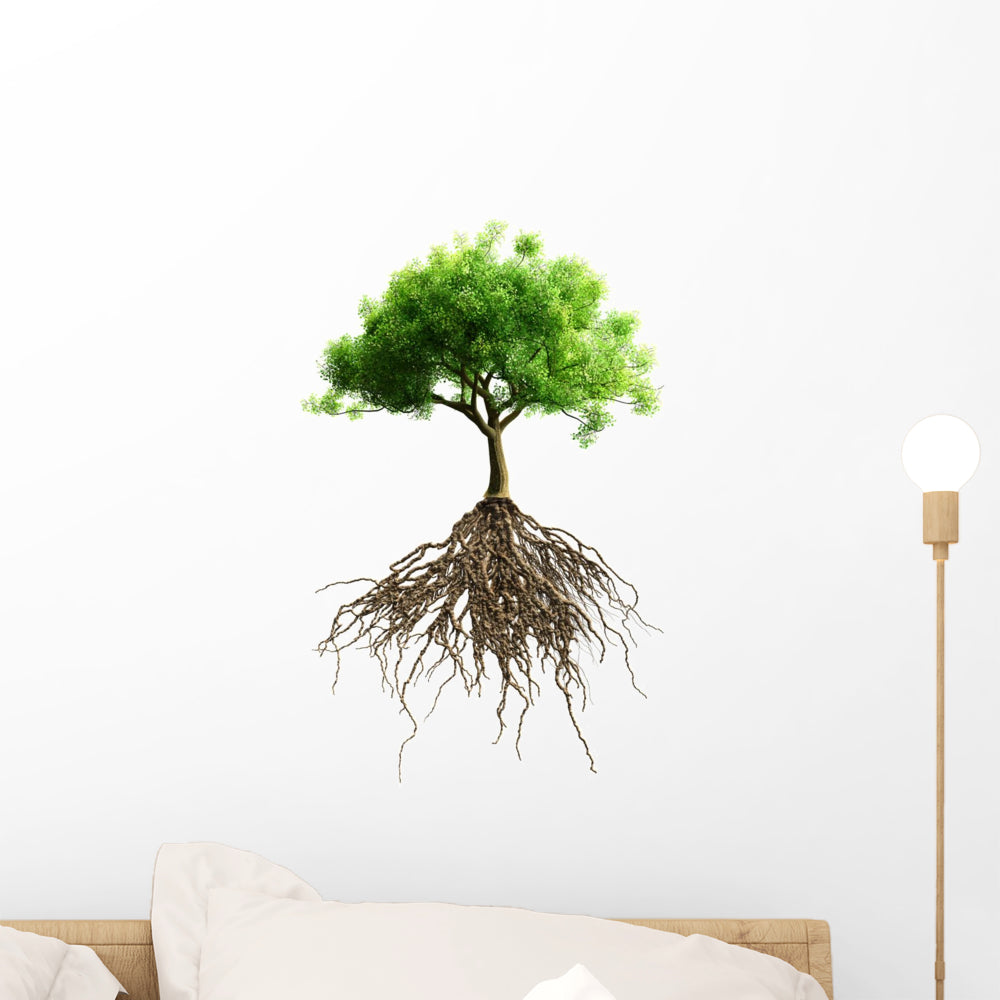 Tree With Roots Wall Decal - WallMonkeys.com – Wallmonkeys