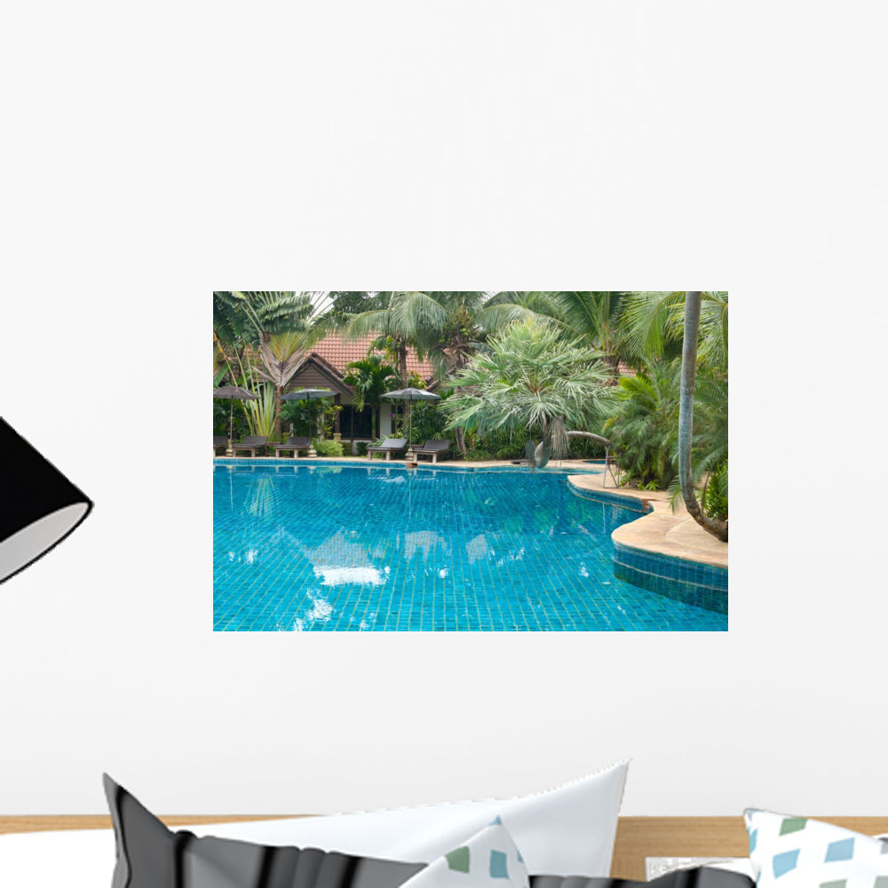 Swimming Pool Wall Decal - WallMonkeys.com – Wallmonkeys