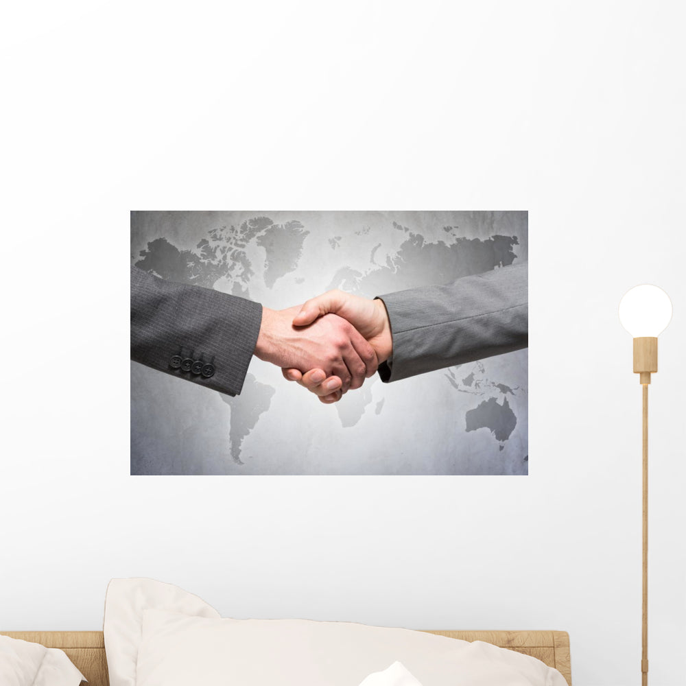 International Handshake Wall Decal - WallMonkeys.com – Wallmonkeys