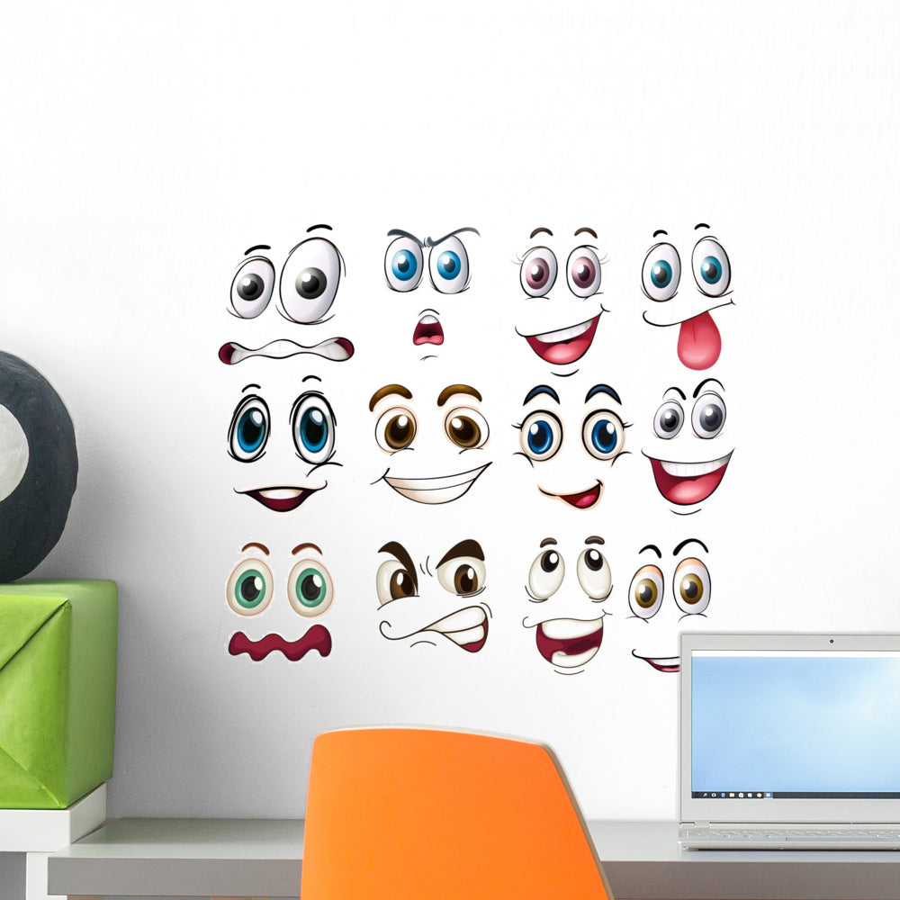 Expressions Wall Decal - WallMonkeys.com – Wallmonkeys