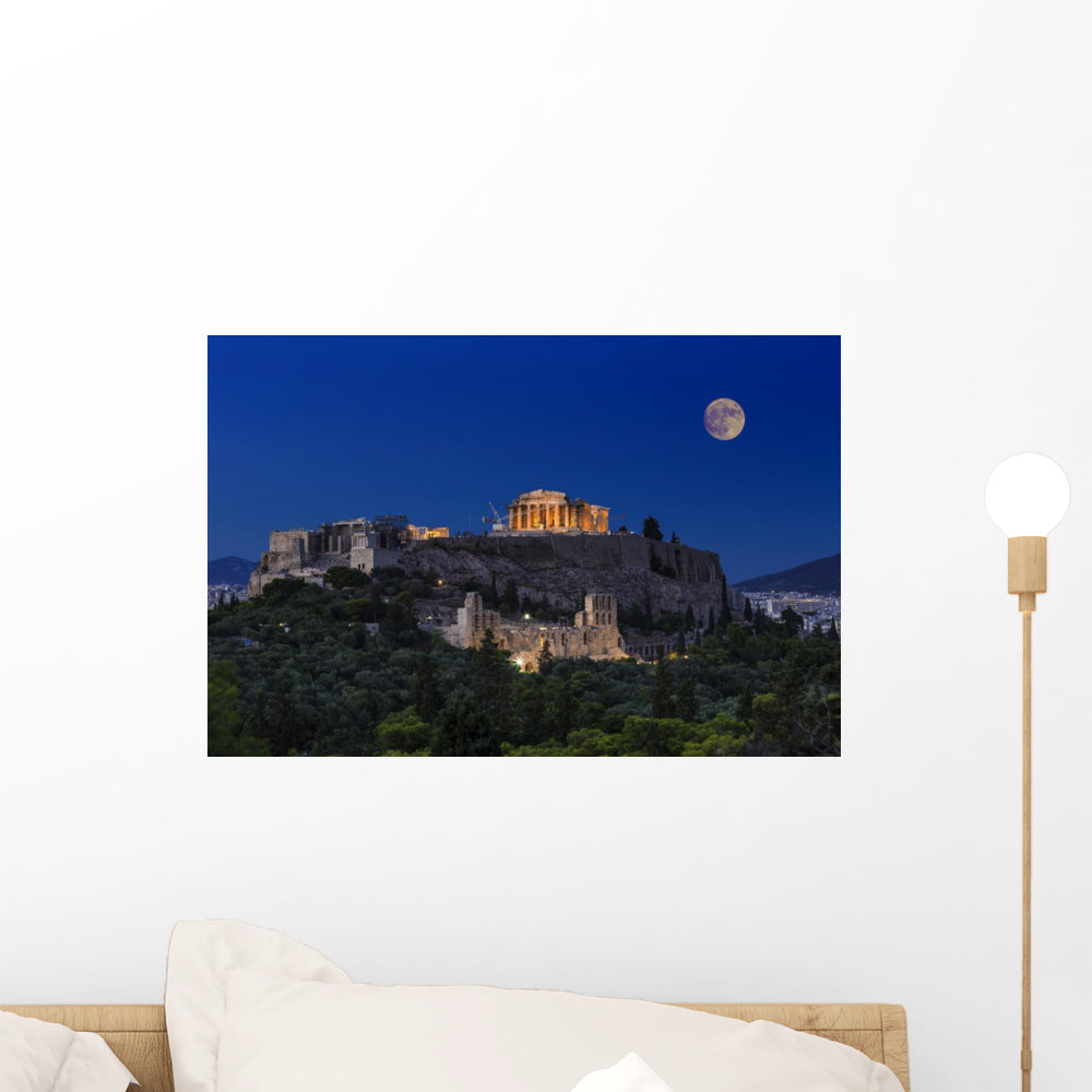 Parthenon Temple On The Acropolis Of Athens, Greece Wall Decal 2 ...