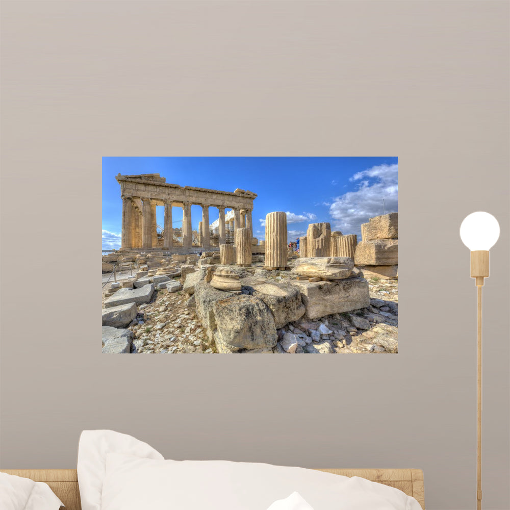 Parthenon Temple On The Acropolis Of Athens, Greece Wall Decal ...