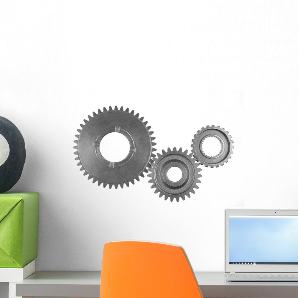 Three Gears Wall Decal - WallMonkeys.com – Wallmonkeys