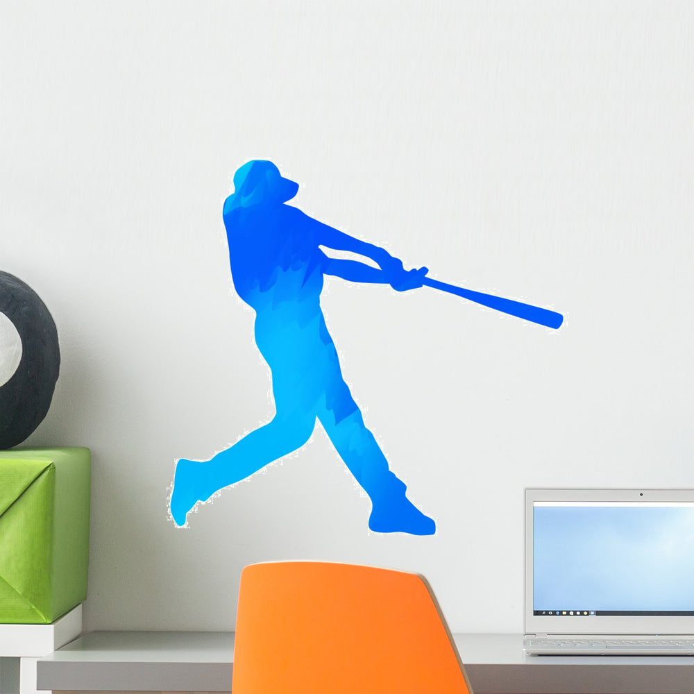 Baseball Player Wall Decal - WallMonkeys.com – Wallmonkeys