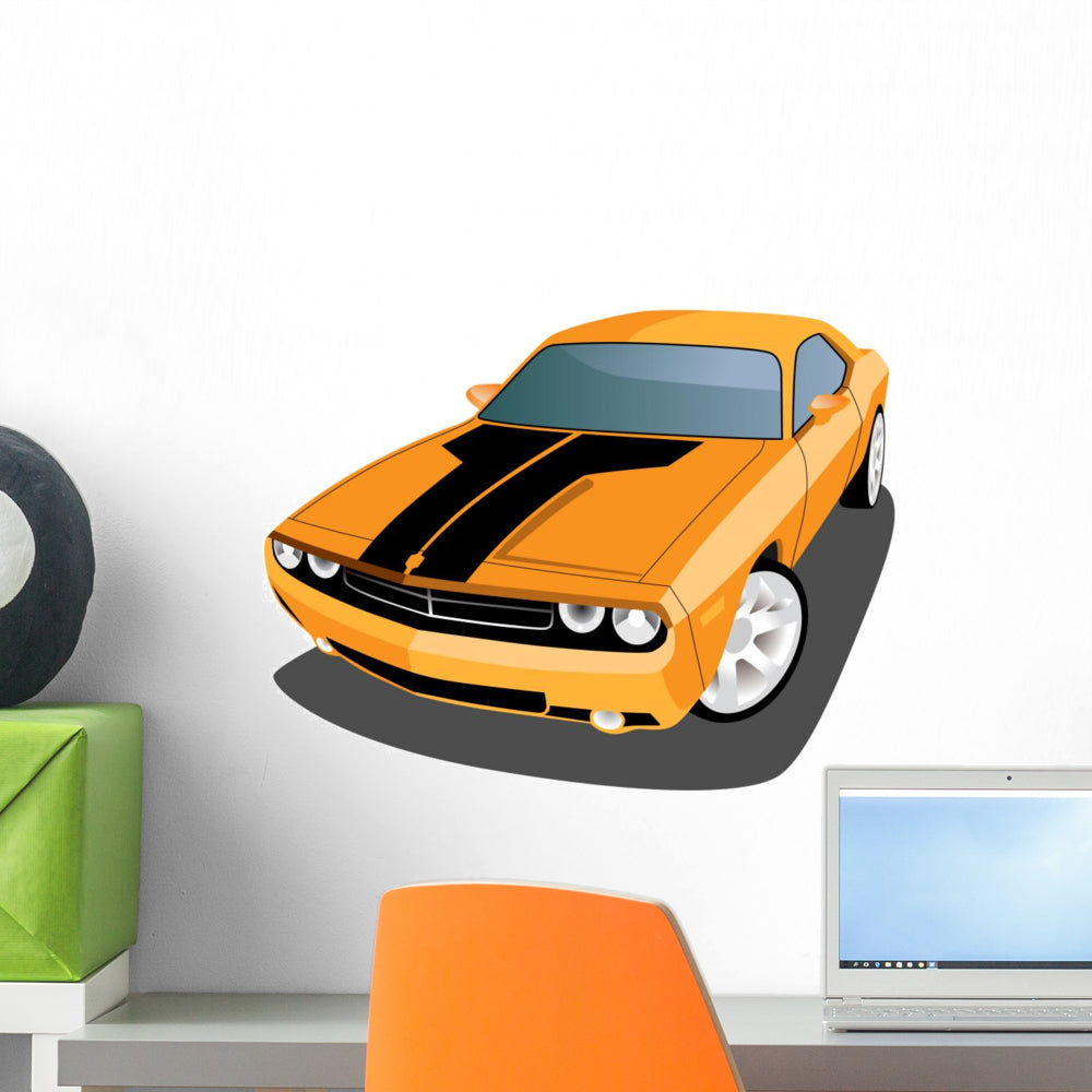 Muscle Car Wall Decal - WallMonkeys.com – Wallmonkeys