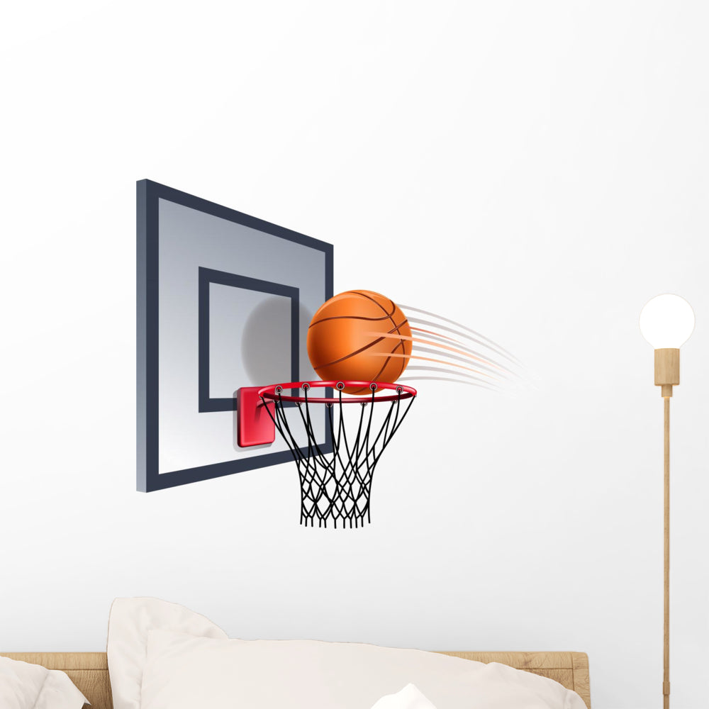 Basketball Hoop Wall Decal Design 2 - WallMonkeys.com – Wallmonkeys