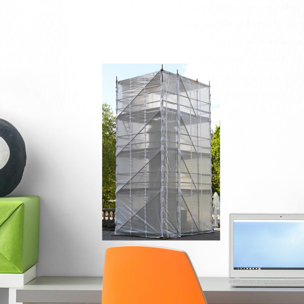 Monument Scaffolding Wall Decal - WallMonkeys.com – Wallmonkeys