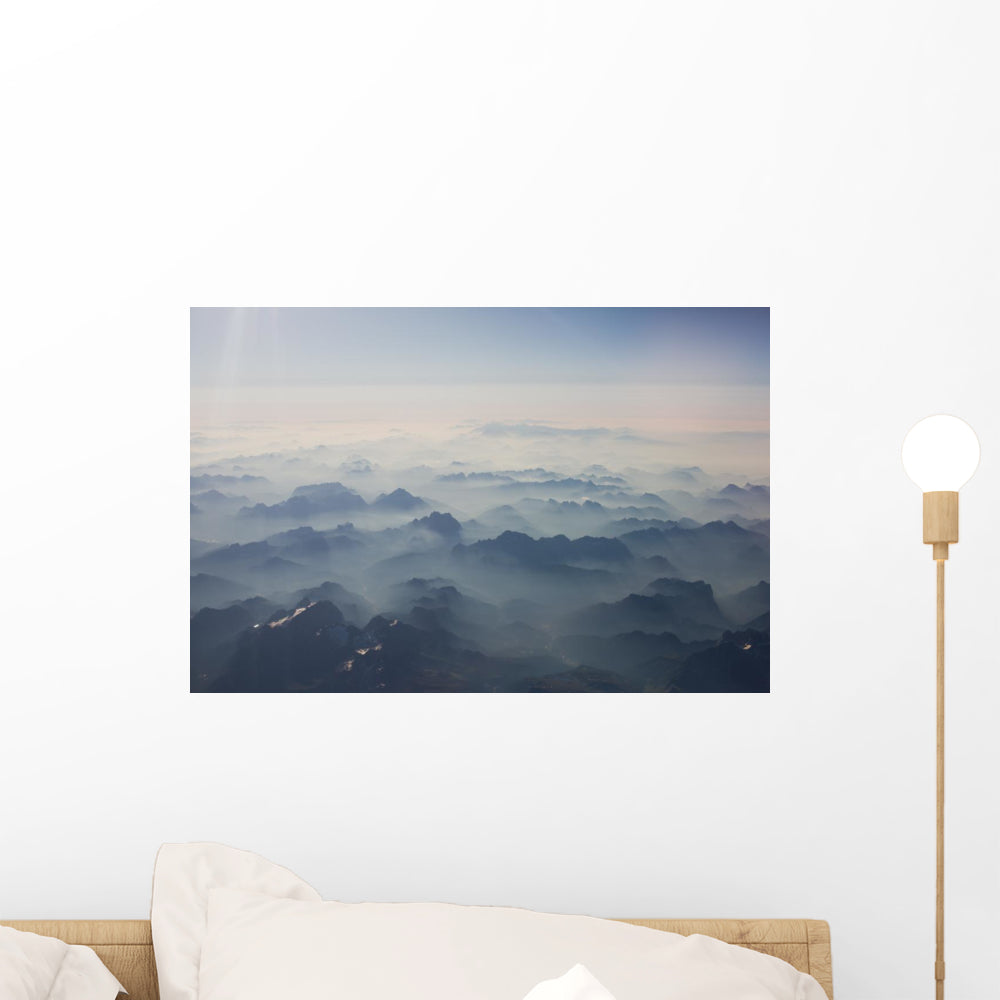 Mountains Bird's-eye Wall Decal - WallMonkeys.com – Wallmonkeys