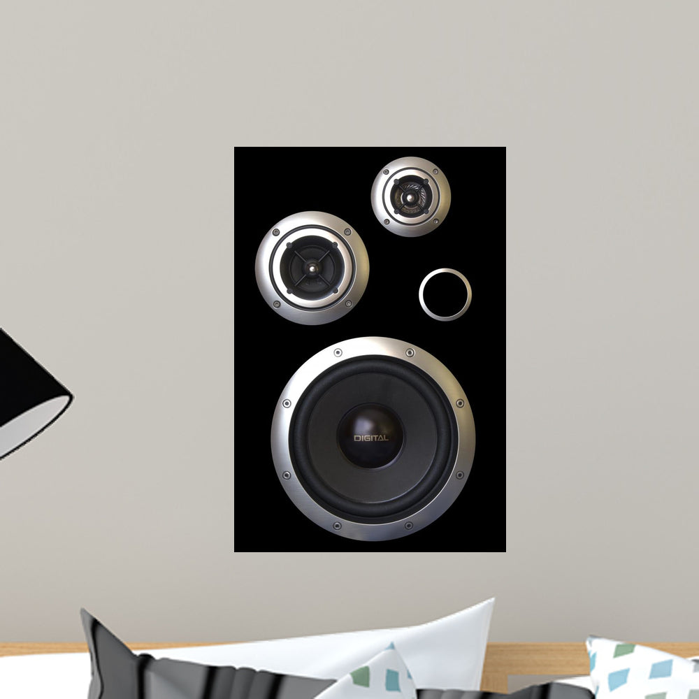 Three Speakers Wall Decal - WallMonkeys.com – Wallmonkeys