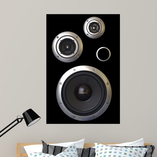 Three Speakers Wall Decal - WallMonkeys.com – Wallmonkeys