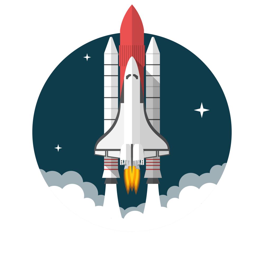 Space Shuttle Wall Decal - WallMonkeys.com – Wallmonkeys