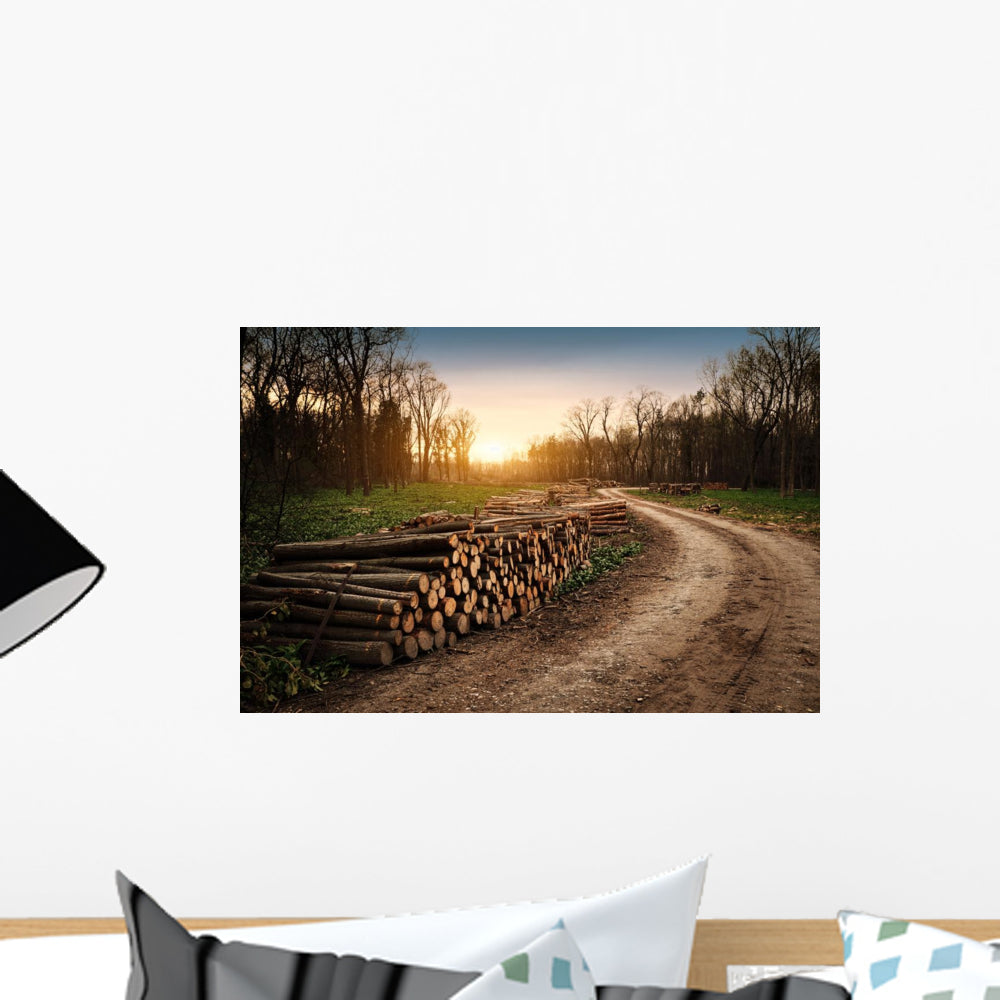 Deforestation Industry Wall Decal - WallMonkeys.com – Wallmonkeys
