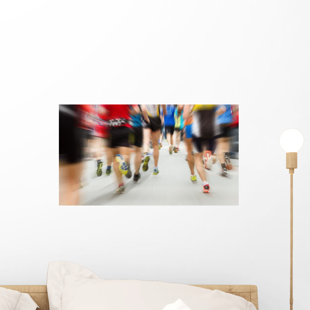 Motion Blurred Runner Wall Decal - WallMonkeys.com – Wallmonkeys
