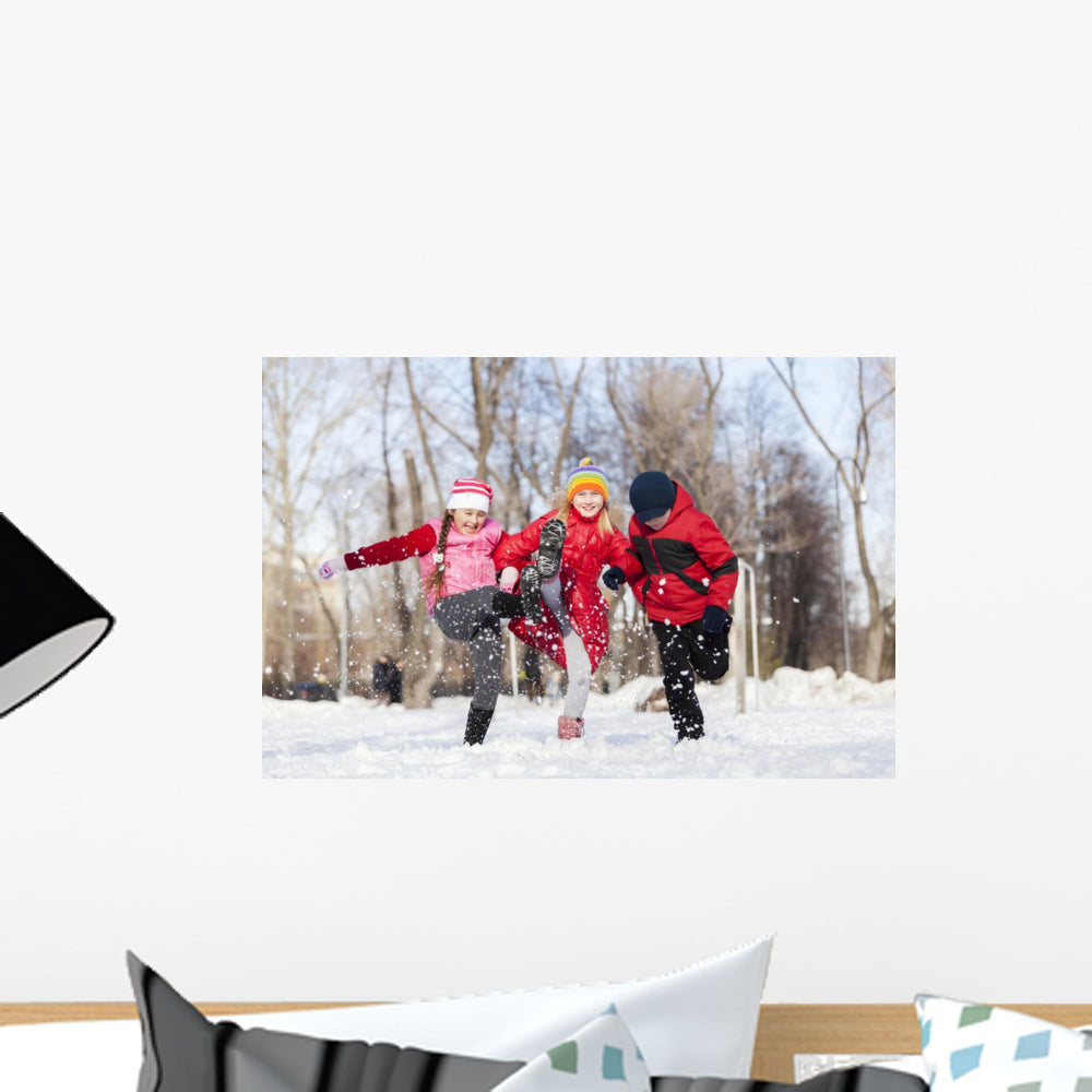 Winter Activities Wall Decal - WallMonkeys.com – Wallmonkeys