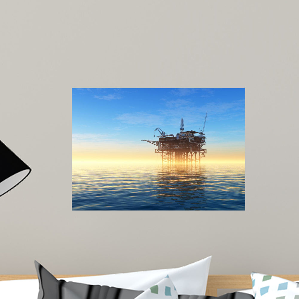 Oil Rig Wall Decal - WallMonkeys.com – Wallmonkeys