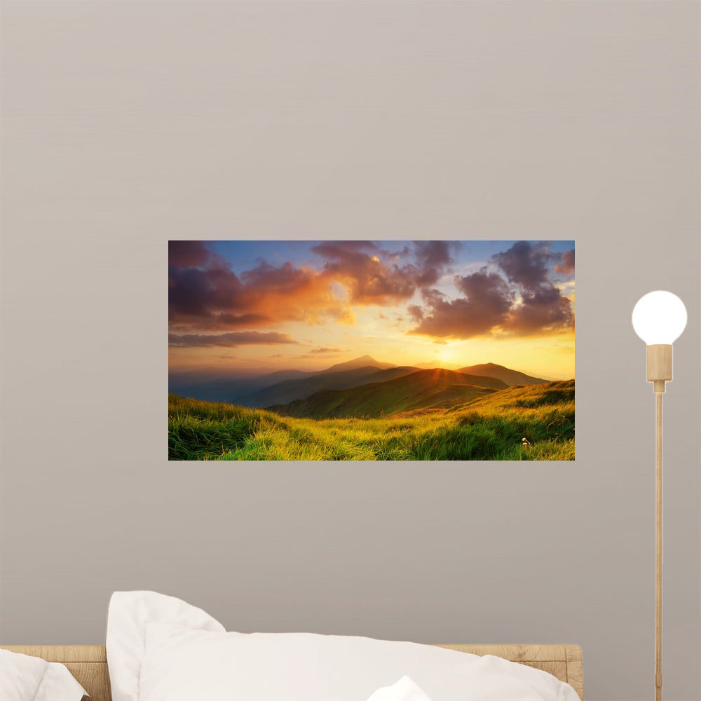 Mountain Valley Wall Decal - WallMonkeys.com – Wallmonkeys