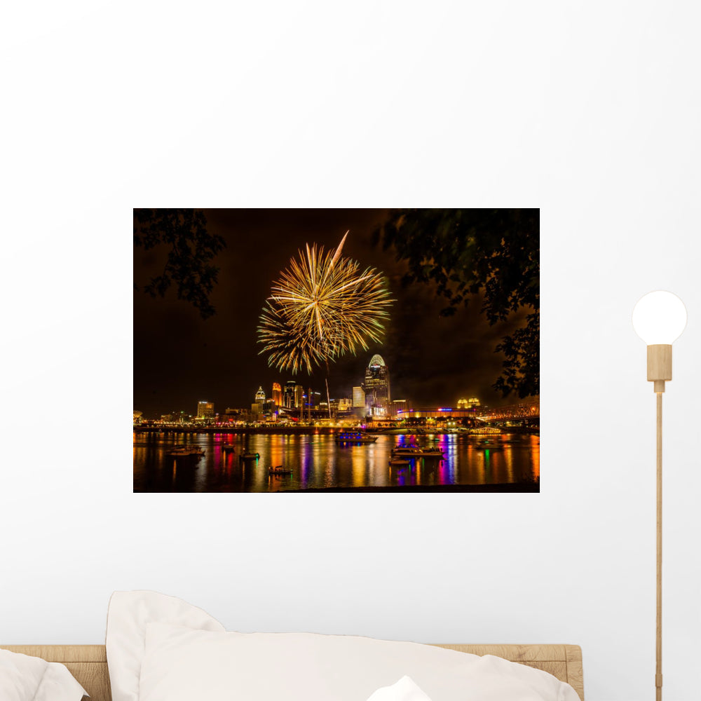 Firework River Wall Decal - WallMonkeys.com – Wallmonkeys