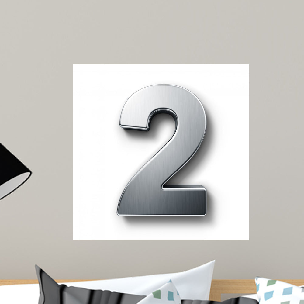 Number 2 Wall Decal - WallMonkeys.com – Wallmonkeys