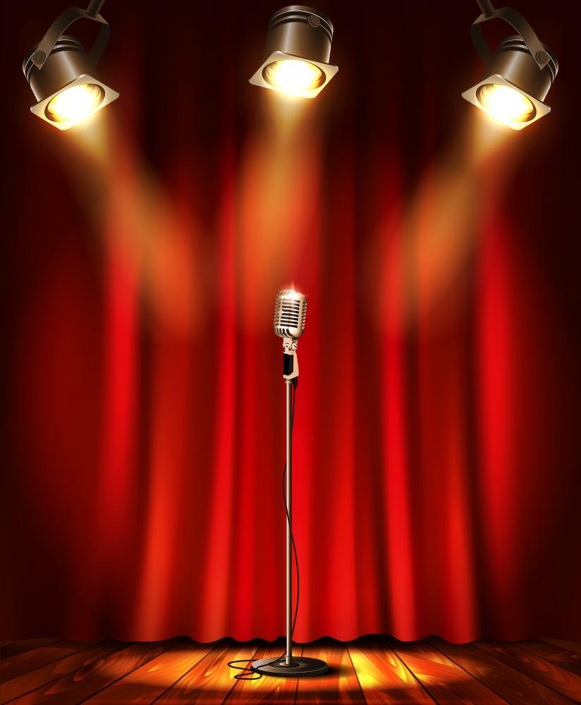 Stage with Red Curtains Wall Decal - WallMonkeys.com – Wallmonkeys