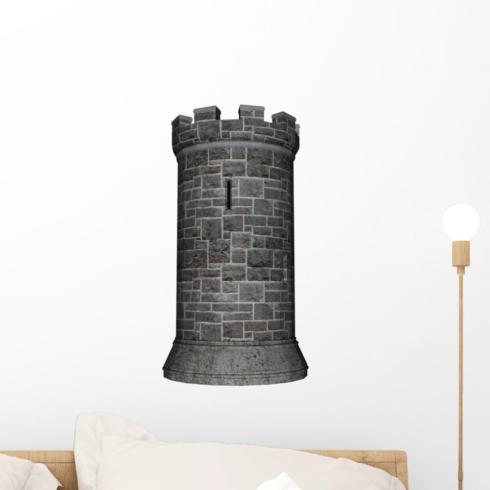 Castle Tower Wall Decal - WallMonkeys.com – Wallmonkeys