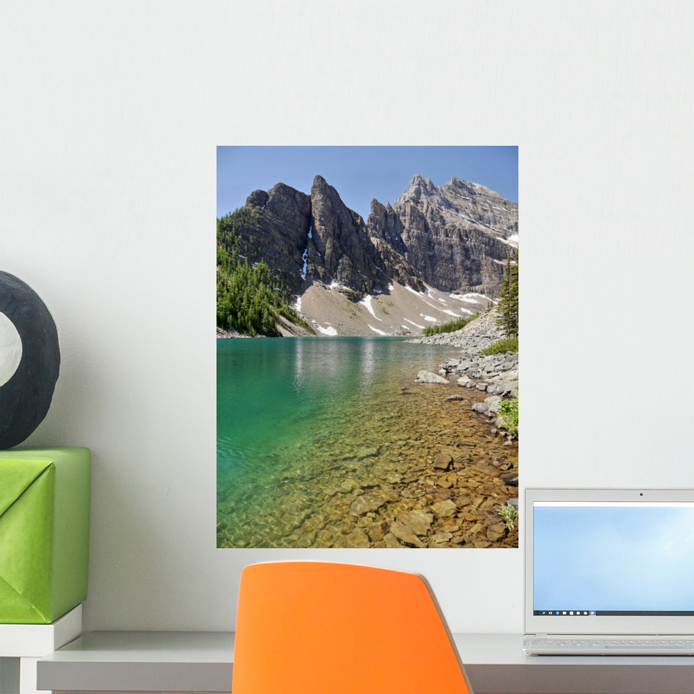 Wonderful Colorful Lake Banff Wall Decal - WallMonkeys.com – Wallmonkeys
