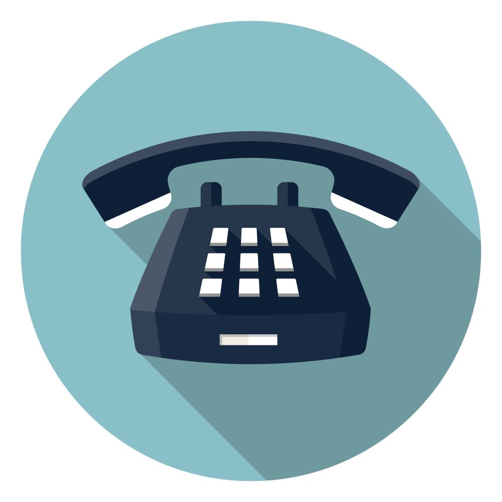 Desk Phone Icon Wall Decal - WallMonkeys.com – Wallmonkeys