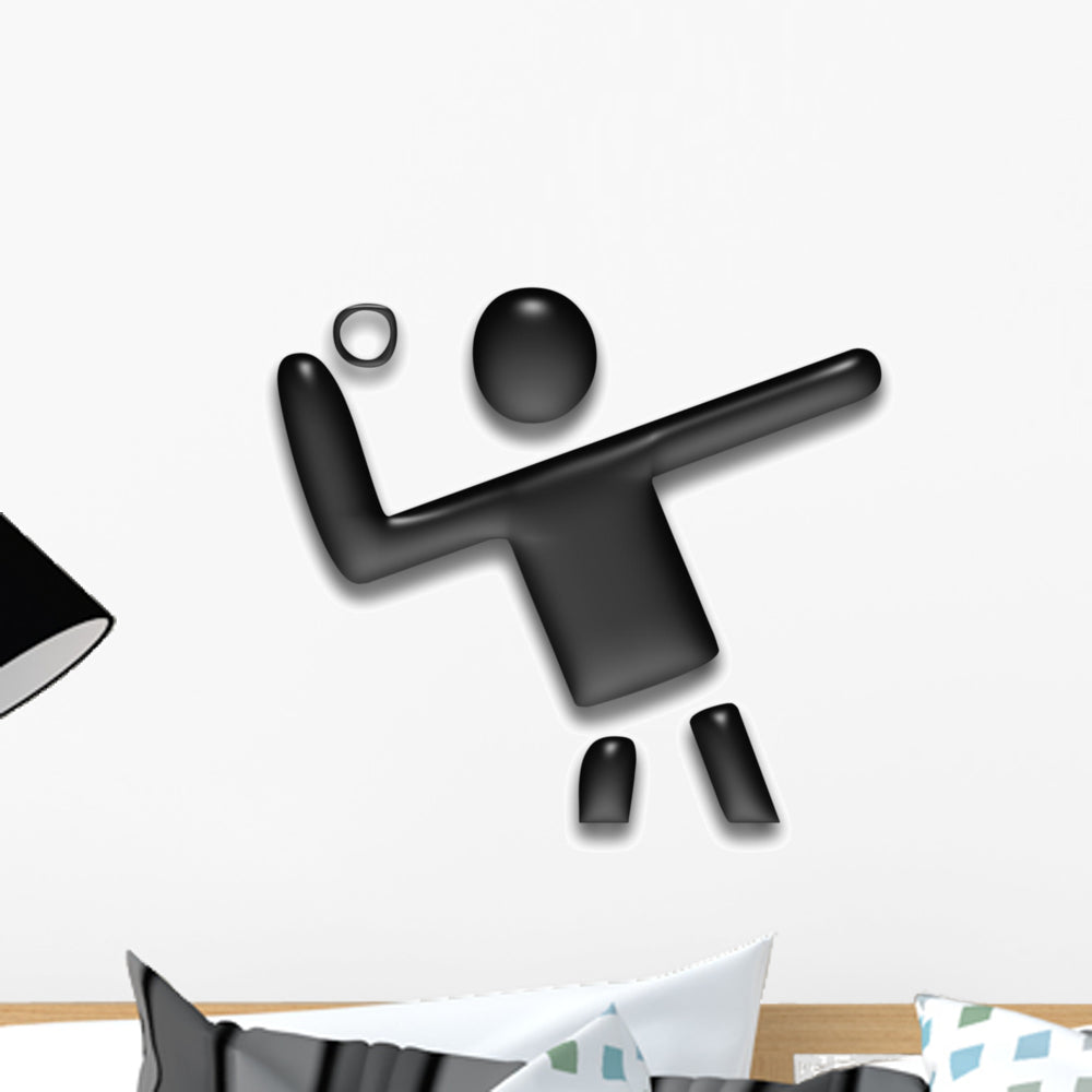 Handball Symbol Wall Decal - WallMonkeys.com – Wallmonkeys