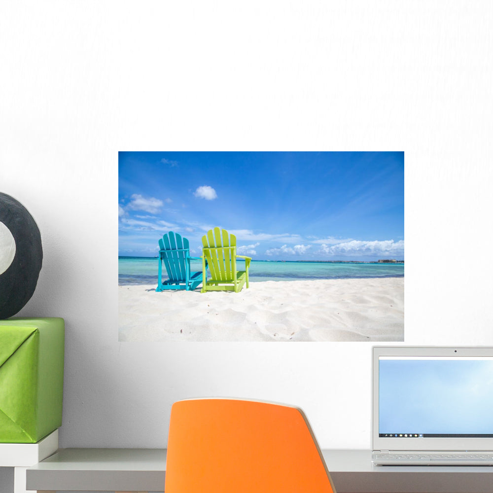Caribbean Beach Chair Wall Decal - WallMonkeys.com – Wallmonkeys