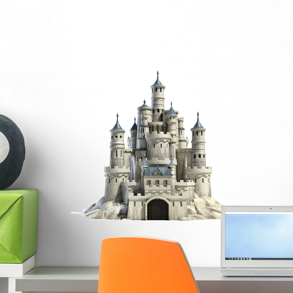 Illustrated Castle Wall Decal - WallMonkeys.com – Wallmonkeys